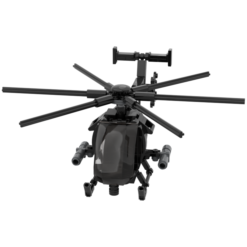 AH-6 Littlebird Helicopter LEGO Building Kit with Minifigure ...